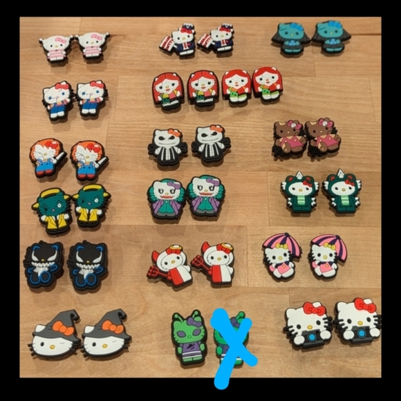 None | Accessories | 4 For Mix N Match Hello Kitty Zombie Croc Jibbitz ...